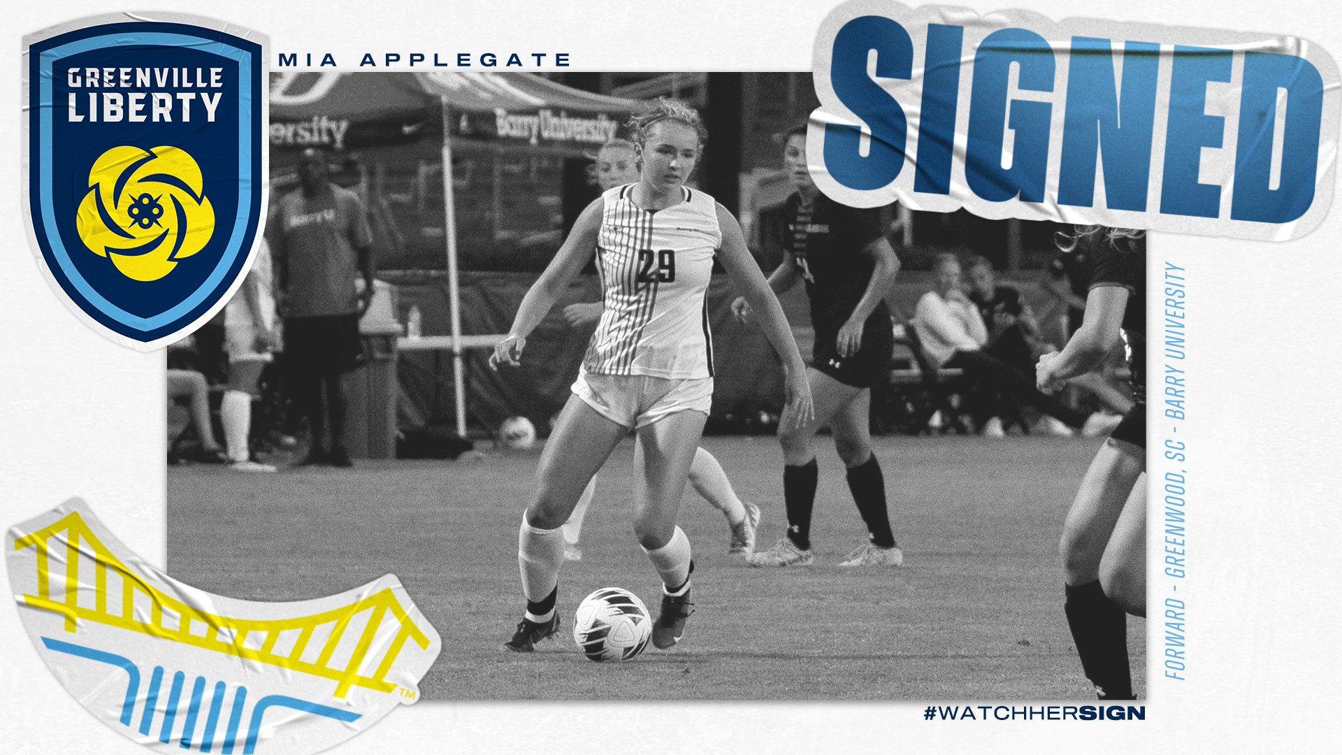 2022 USL Academy Cup forward, Signs with Liberty - Greenville Liberty